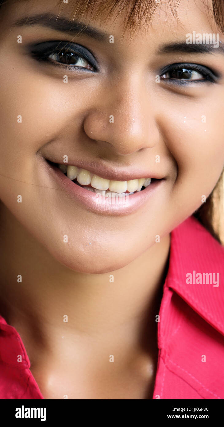 Smiling Face Of Girl Stock Photo - Alamy