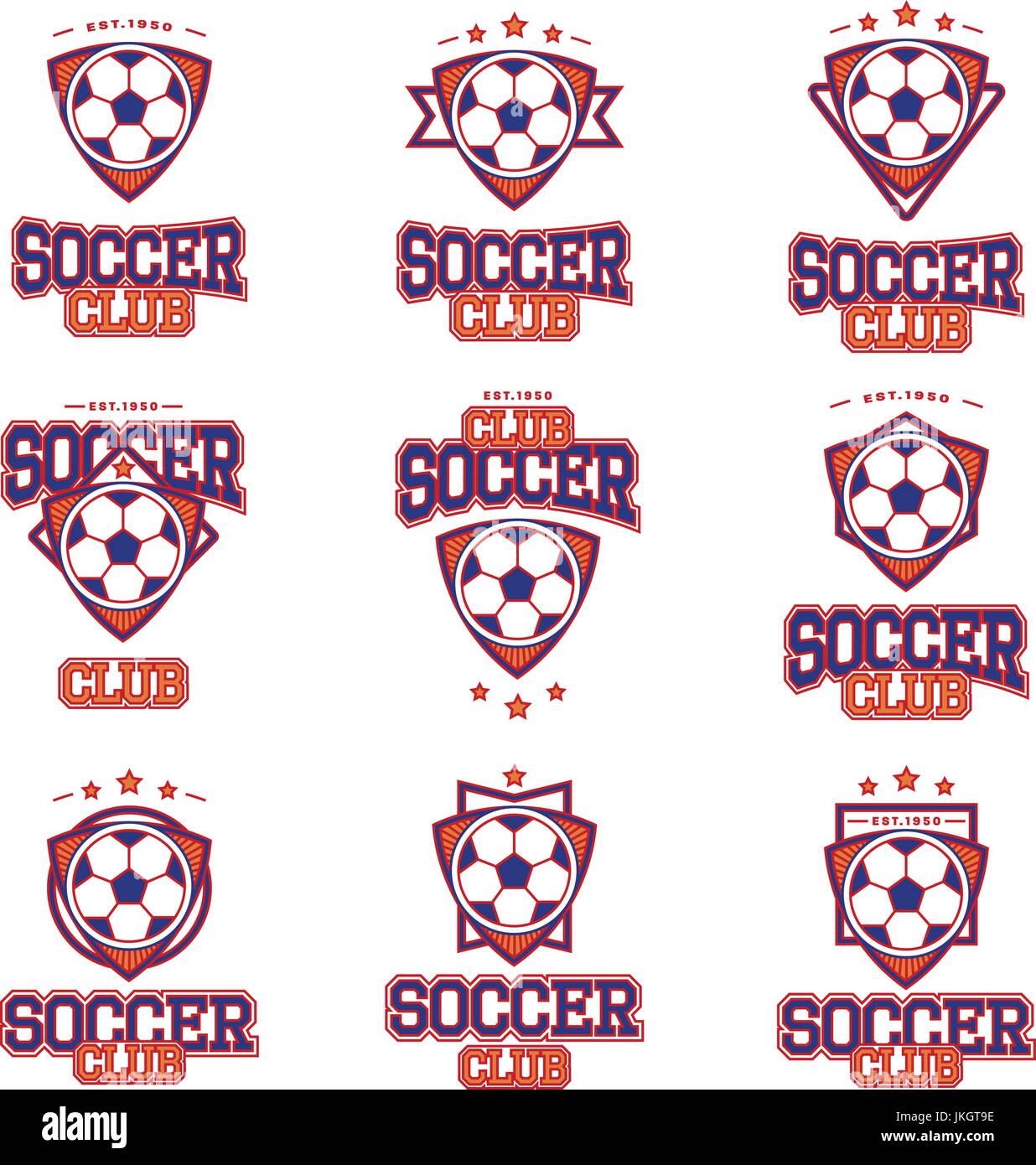 Soccer Logo Template Stock Vector Image & Art - Alamy