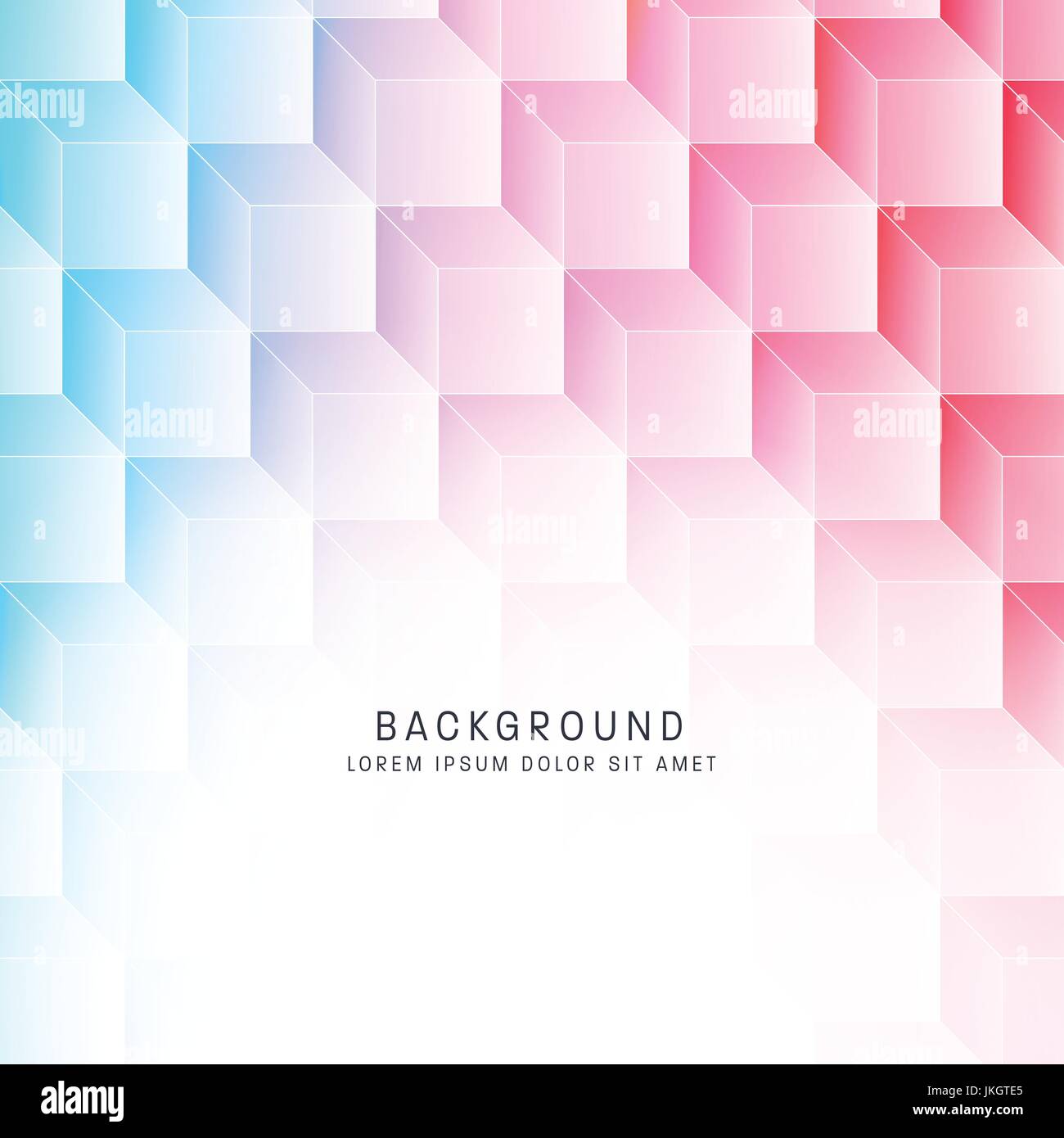 Colorful Cube Vector Background with fading color fort text Stock ...