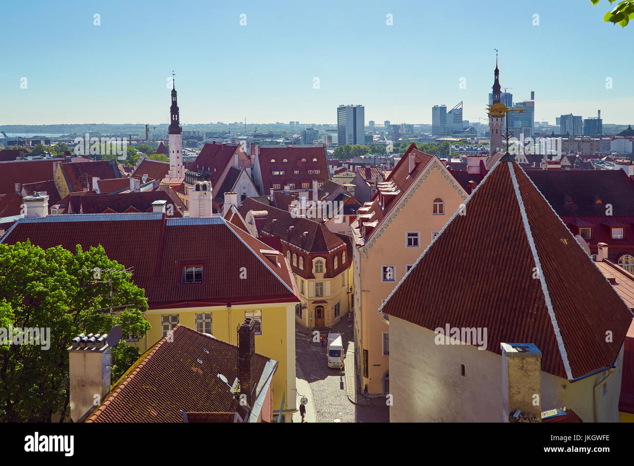 Tallinn skyline summer hi-res stock photography and images - Alamy