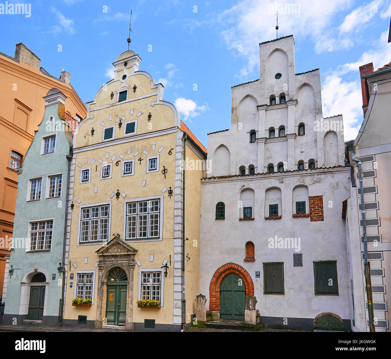 Building complex of old buildings - The Three Brothers - Riga, Latvia ...