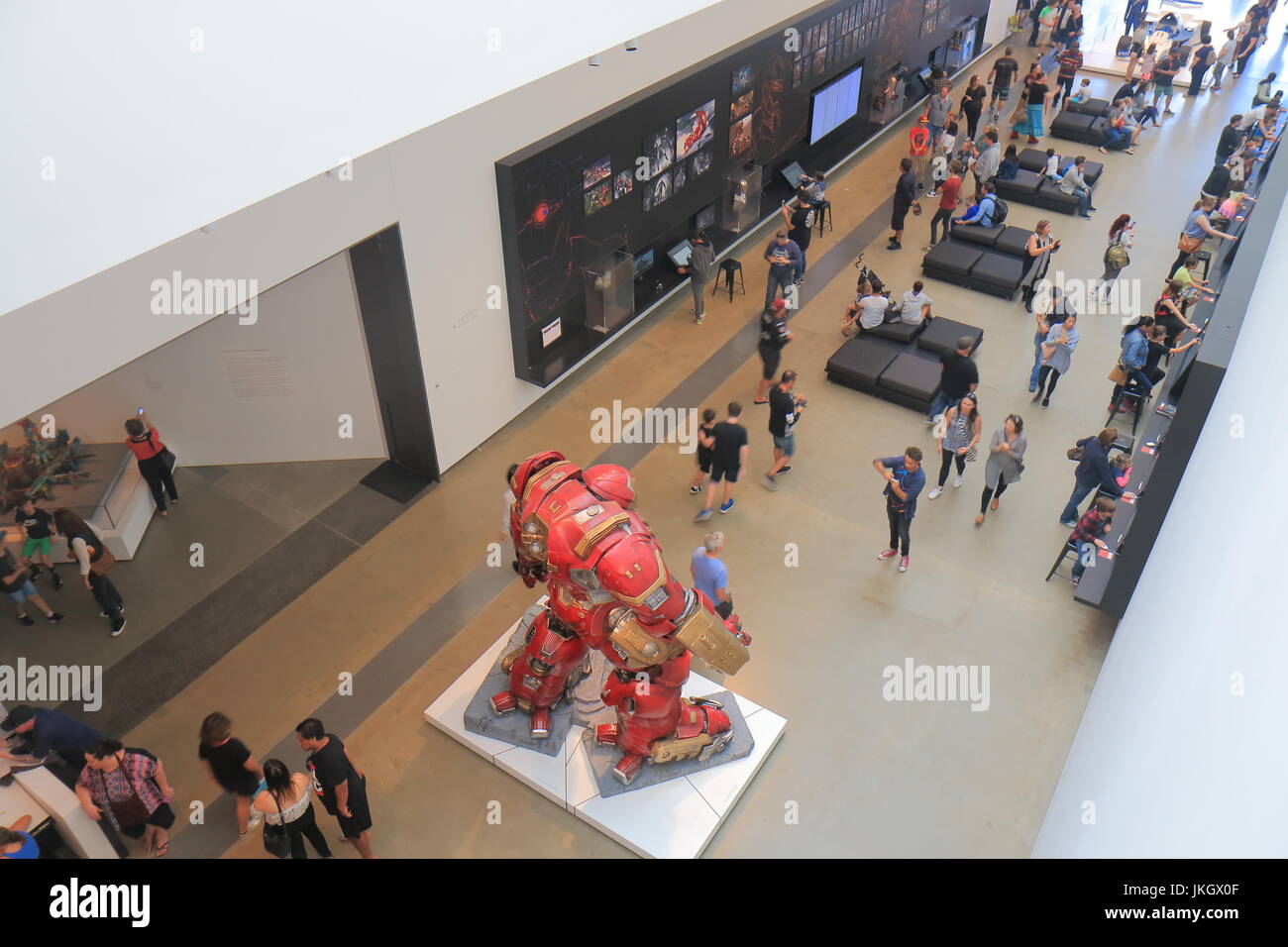 People visit GOMA museum in Brisbane Australia. GOMA Queensland ...