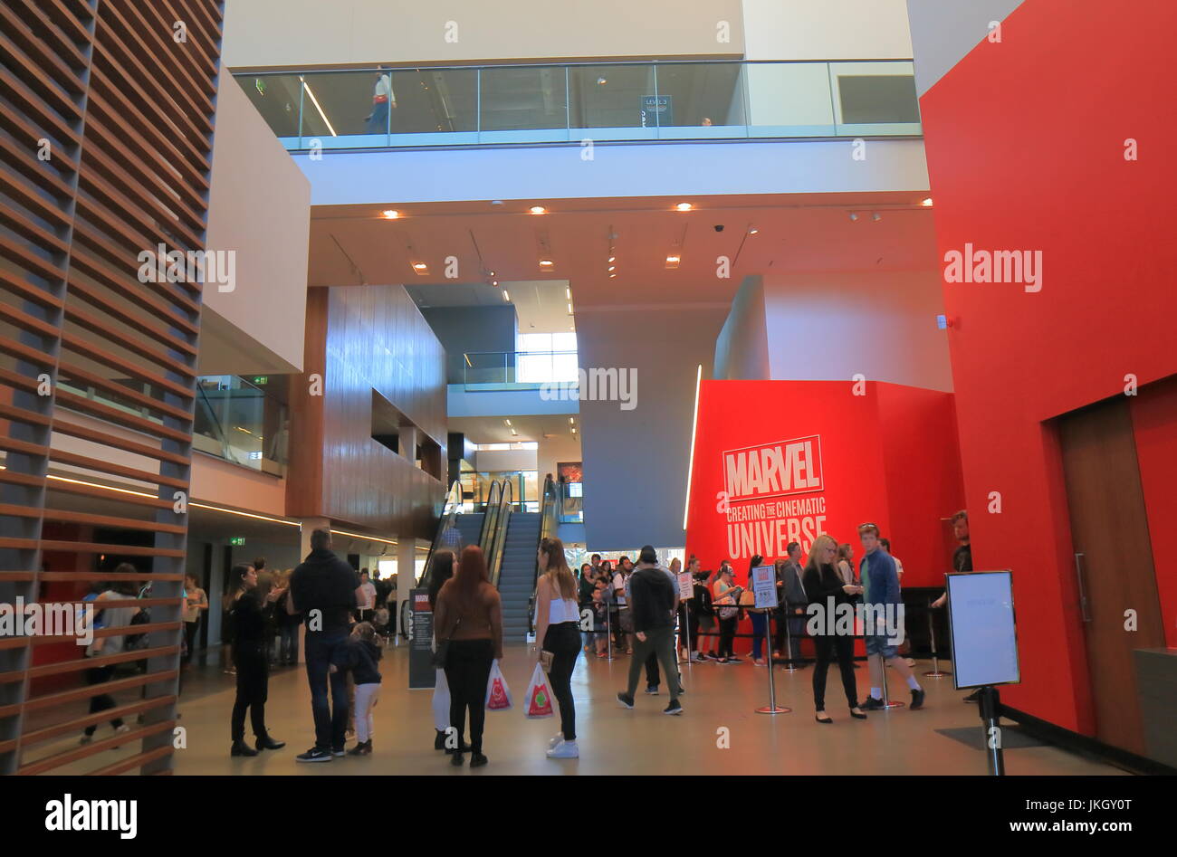 People visit GOMA museum in Brisbane Australia. GOMA Queensland ...