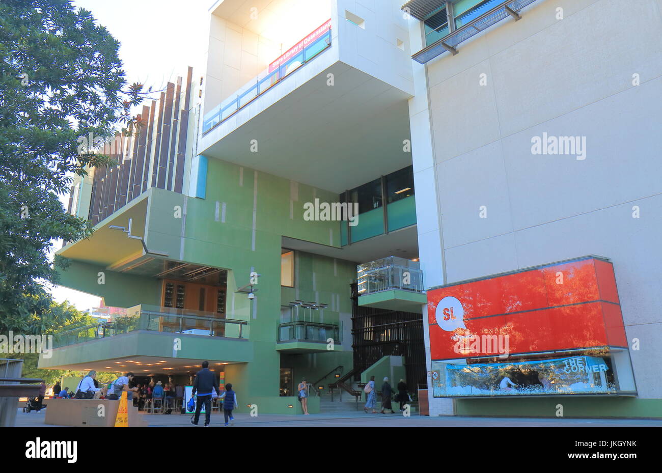 People visit State Library of Queensland in Southbank in Brisbane ...