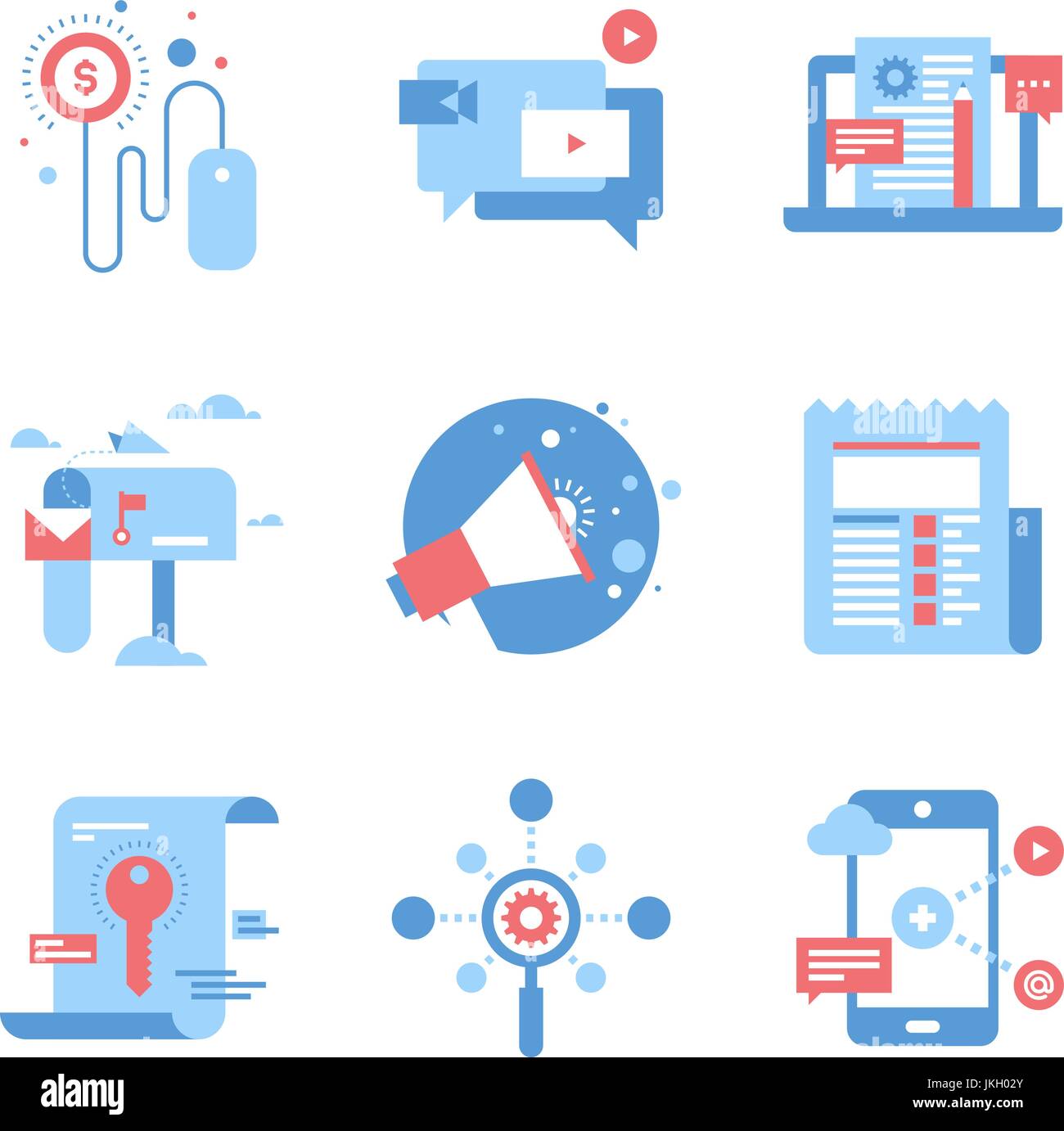 Video marketing word Stock Vector Images - Alamy