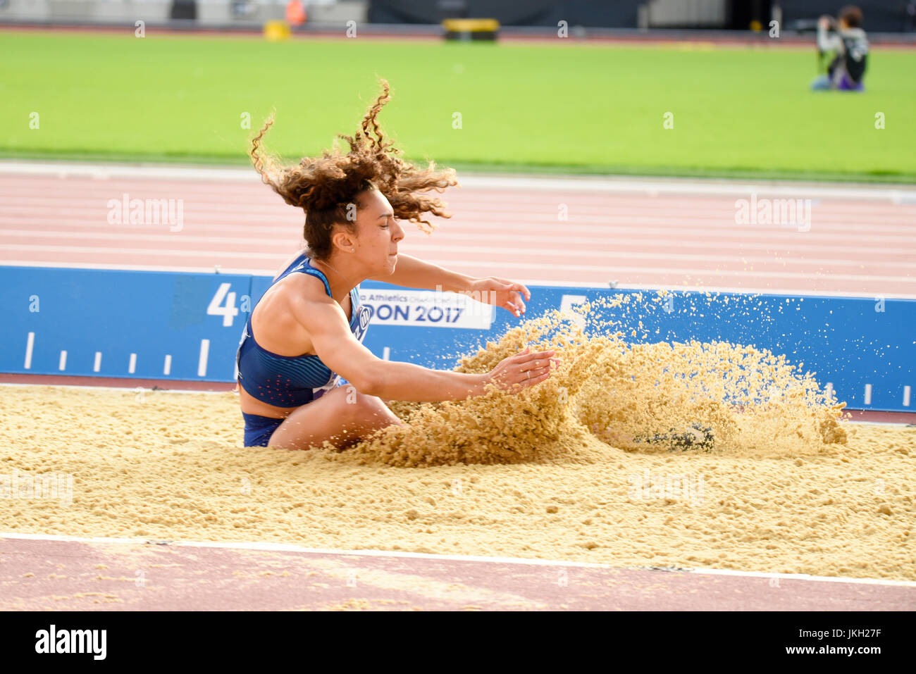 Jaleen Roberts long jump T37 athlete competing at the World Para ...