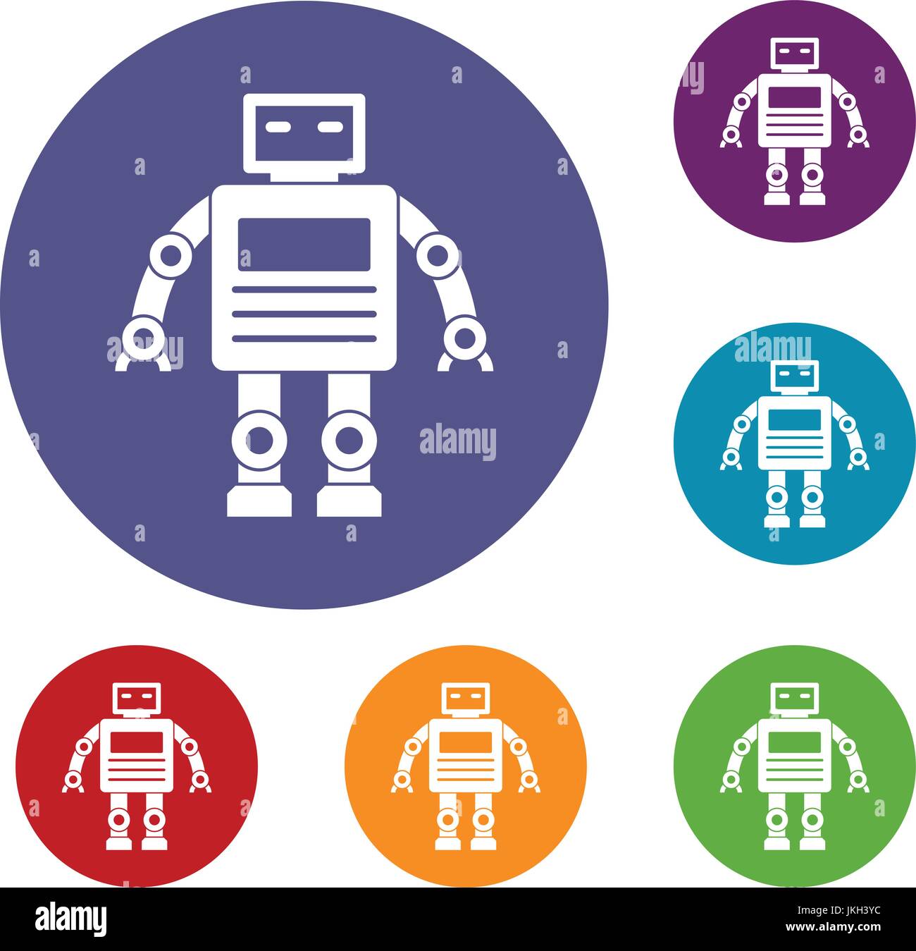 Robot icons set Stock Vector Image & Art - Alamy