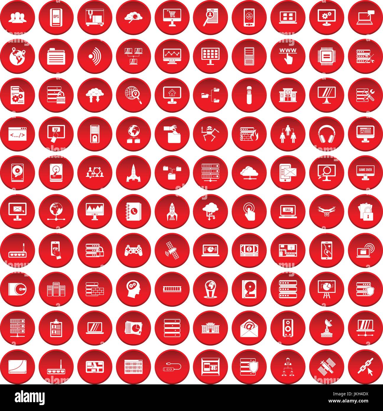 Cloud storage data red set Stock Vector Images - Alamy