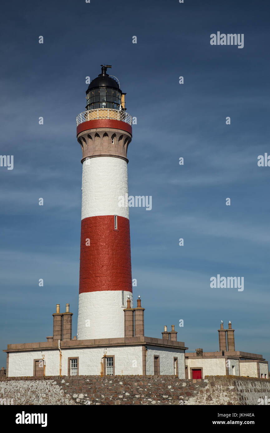 Buchanness Lighthouse near Peterhead Stock Photo - Alamy