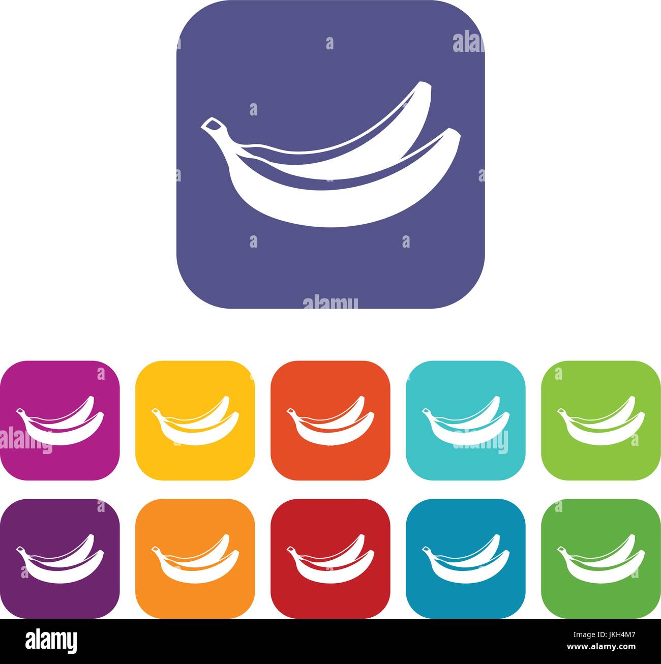 Banana icons set Stock Vector Image & Art - Alamy