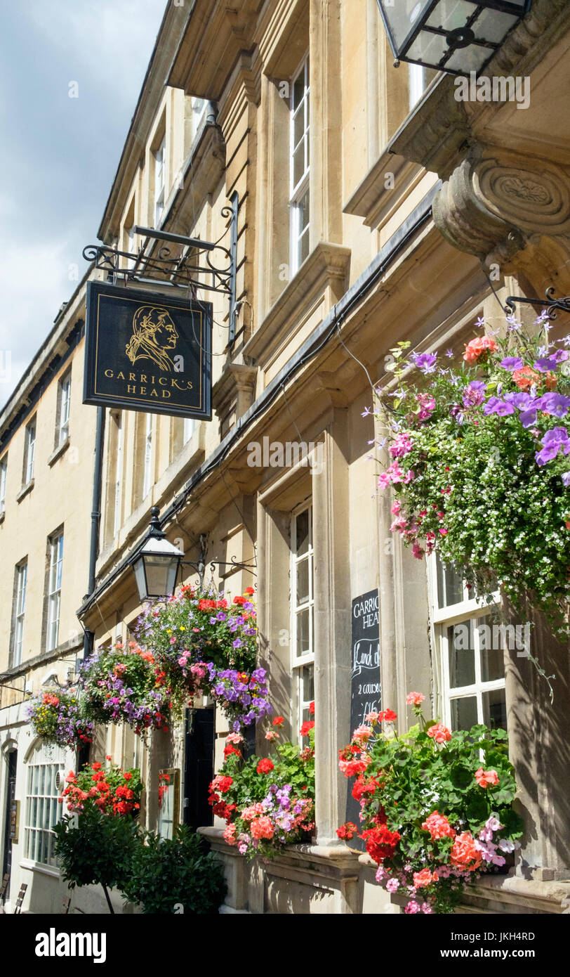 The Garrick Head Pub in Bath Stock Photo - Alamy