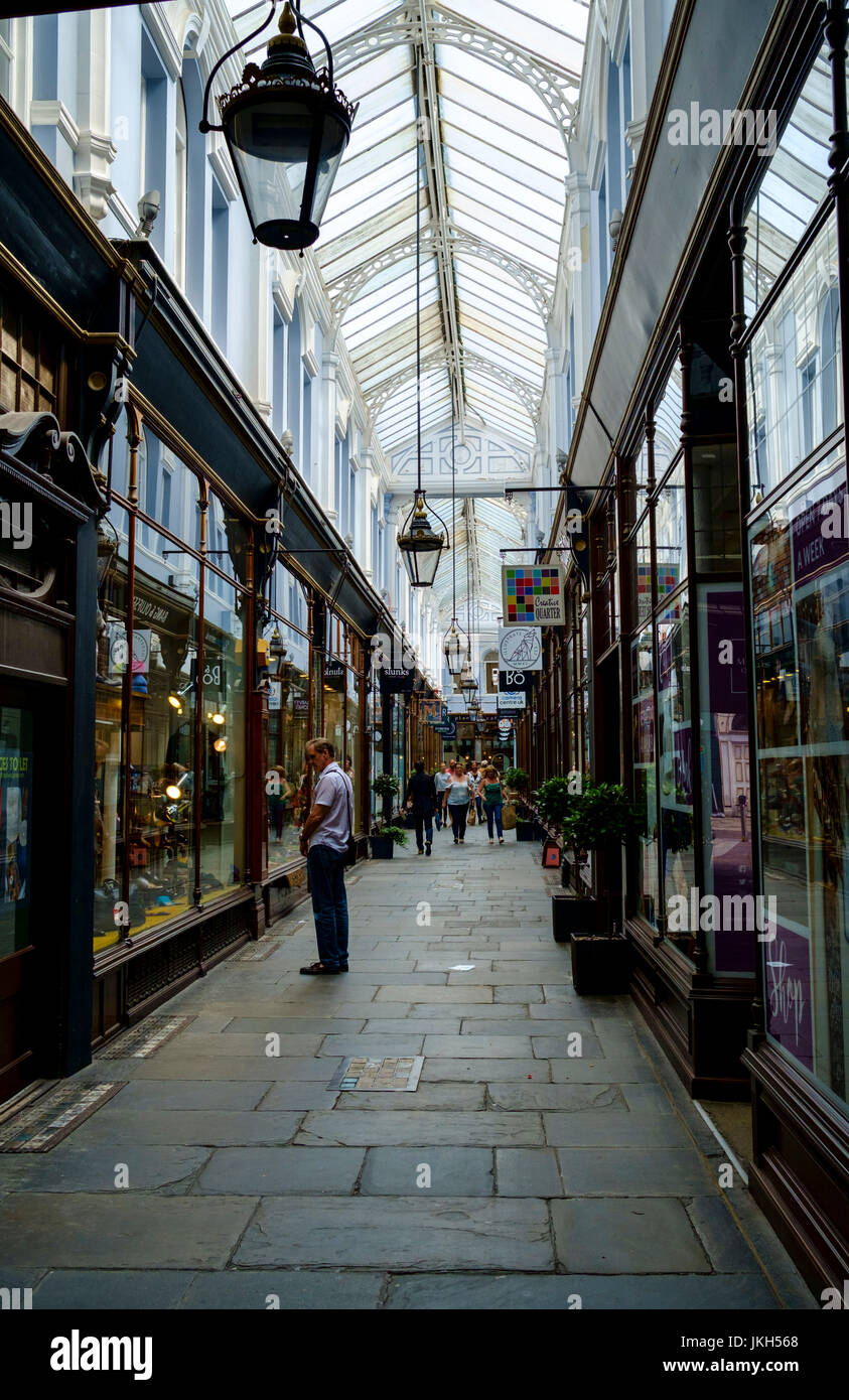Around Cardiff Capital city of Wales Great Britain Morgan Arcade Stock ...