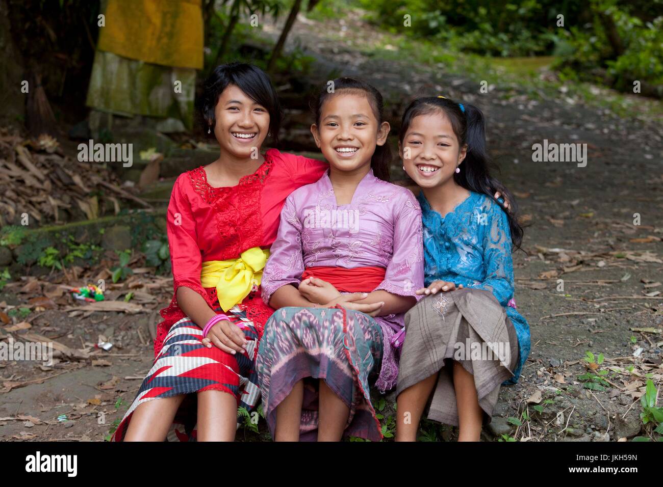 Balinese Girls, Ubud, Bali, Indonesia Stock Photo - Alamy