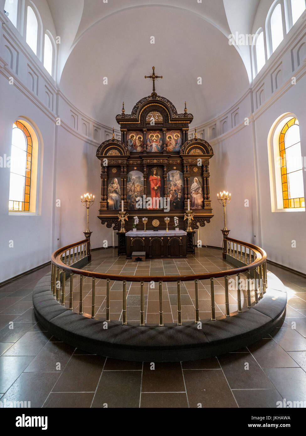 Wooden church altar hi-res stock photography and images - Alamy