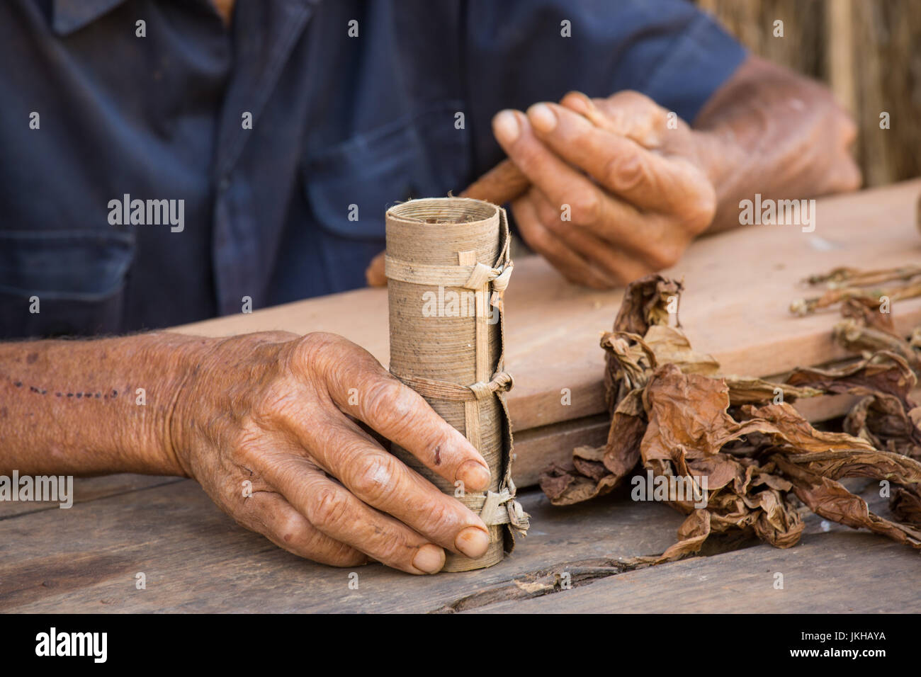 Cigar rolling demonstration hi-res stock photography and images - Alamy