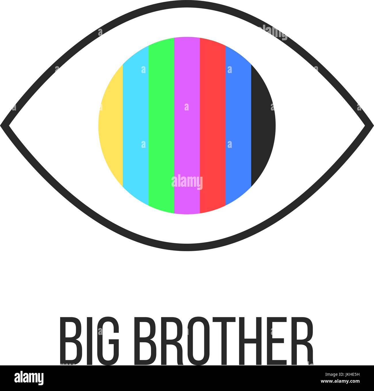 Surveillance eye big data Stock Vector Images - Alamy