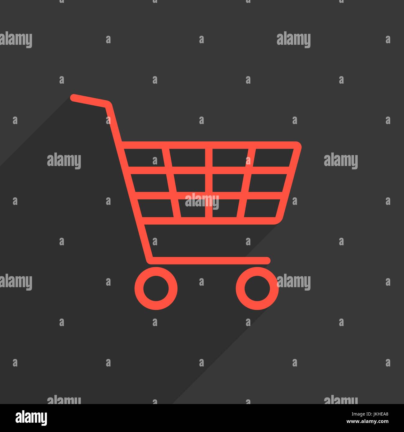 Red delivery trolley Stock Vector Images - Alamy
