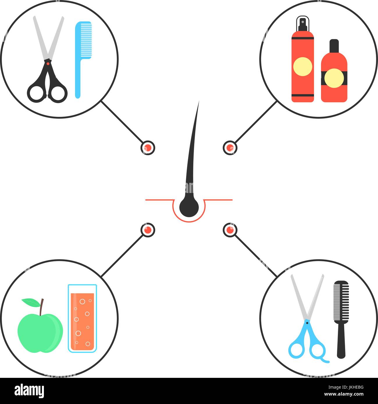 Hair growth cycle hi-res stock photography and images - Alamy