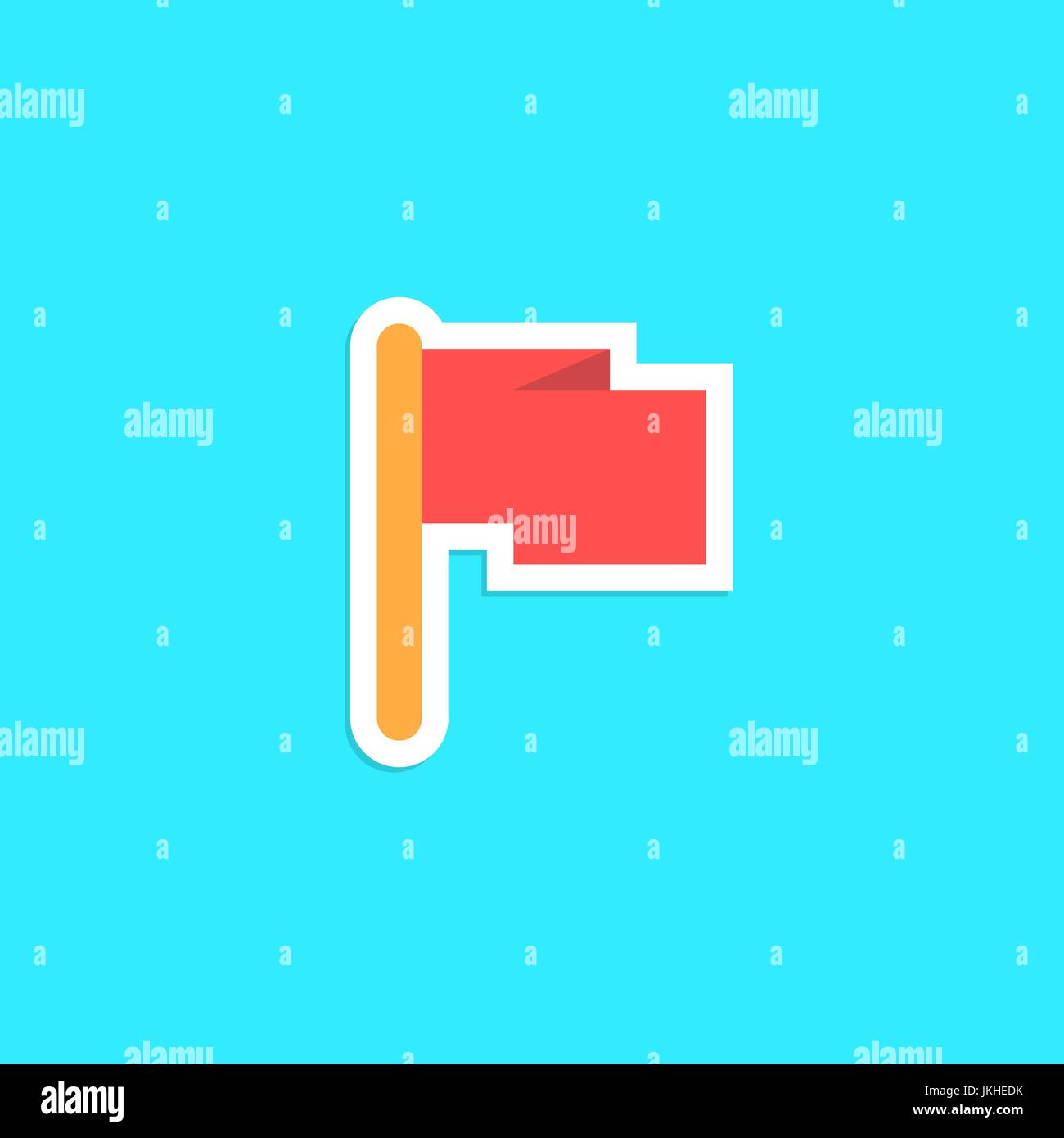 Flutter flagpole Stock Vector Images - Alamy