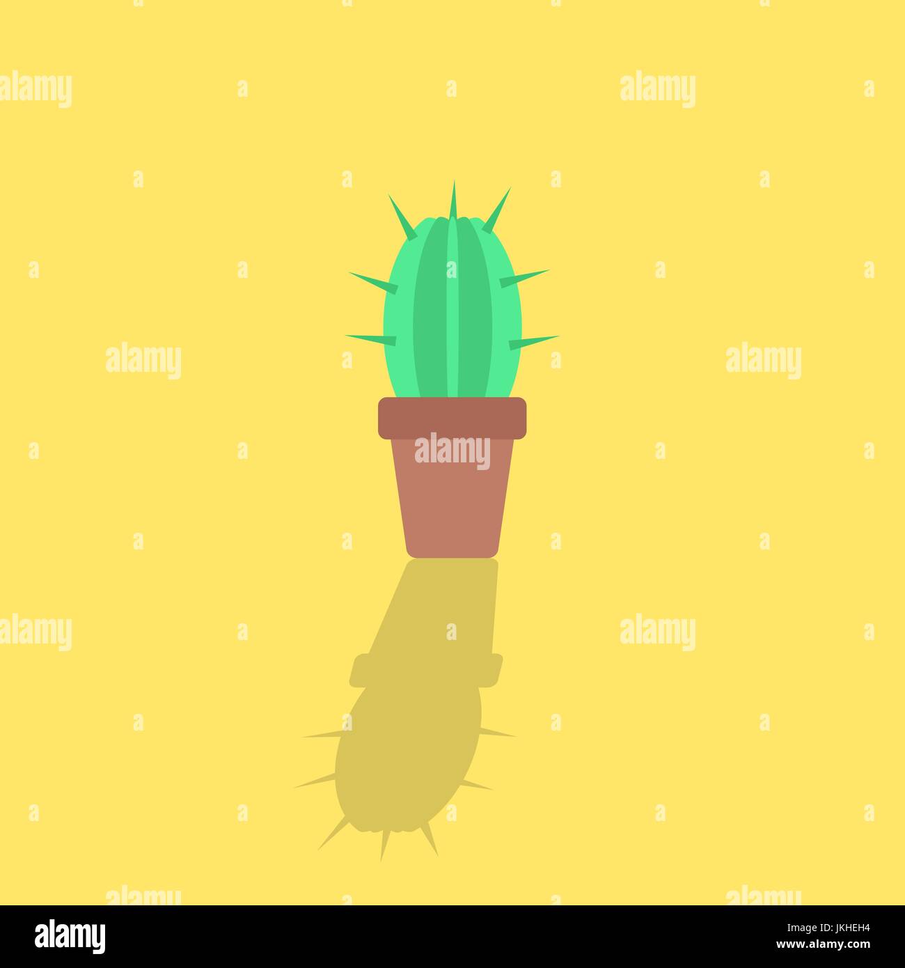 cactus icon with shadow Stock Vector Image & Art - Alamy