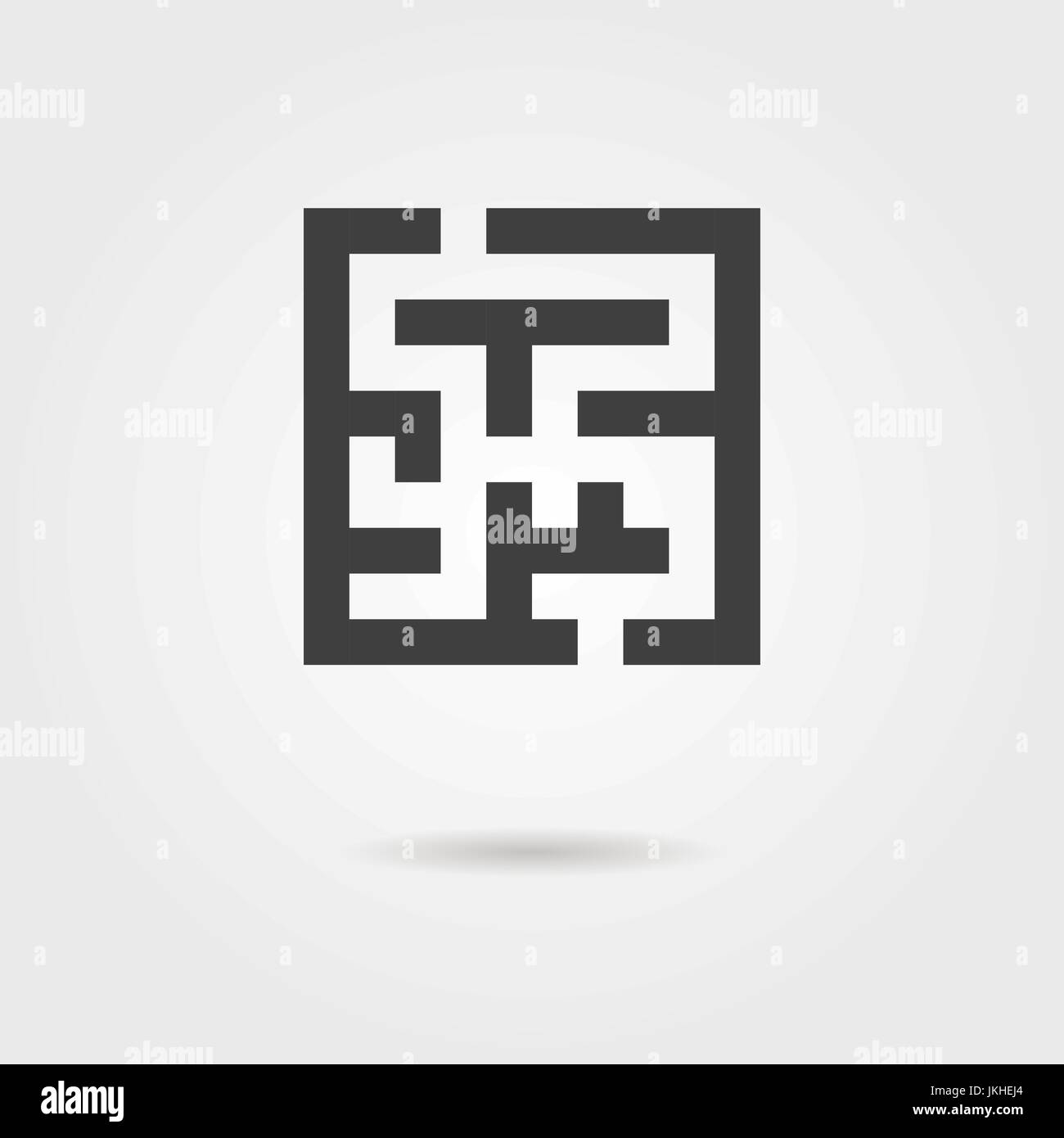 Square labyrinth maze icon symbol hi-res stock photography and images ...