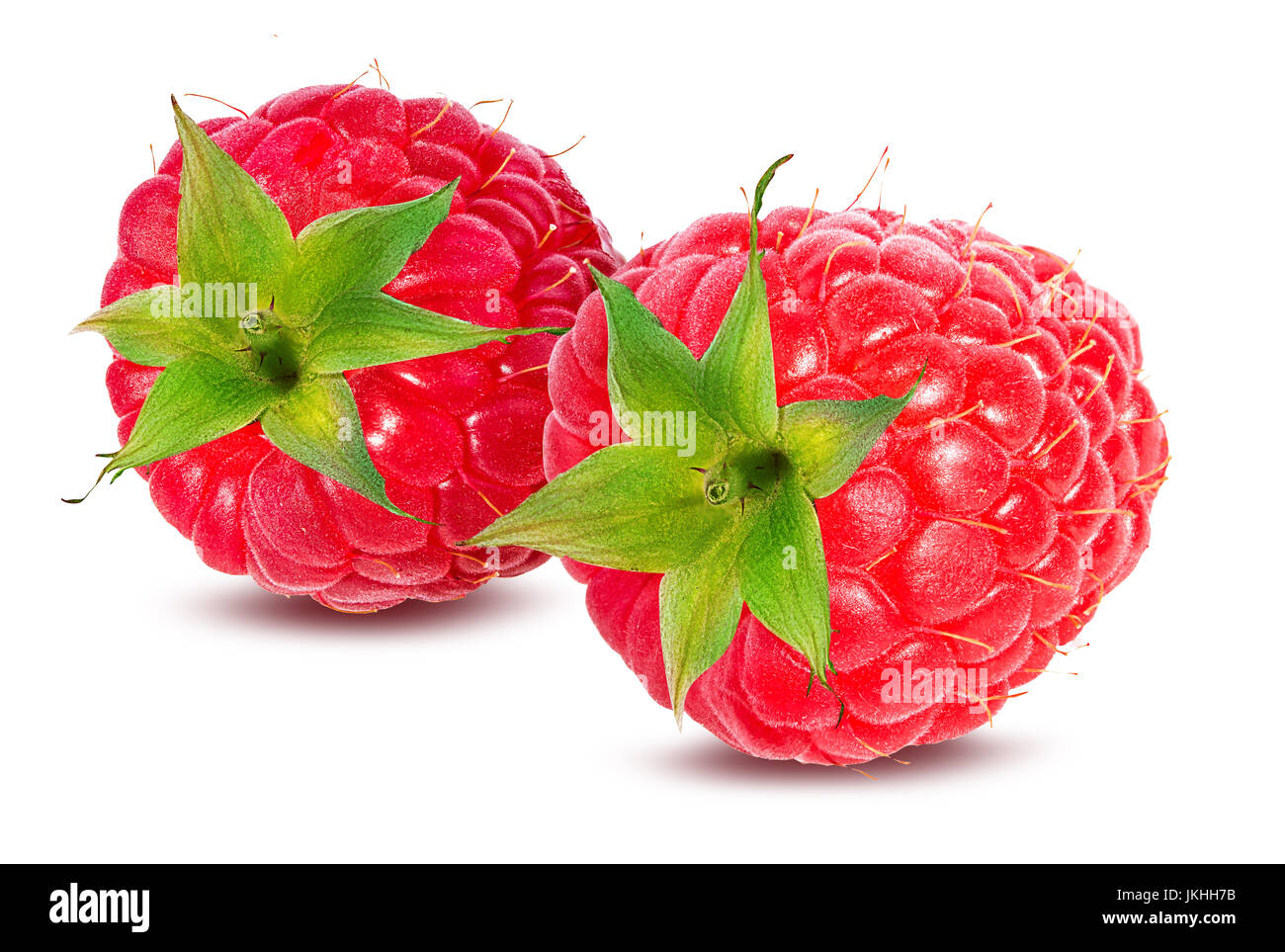 Raspberry isolated on white background Stock Photo - Alamy