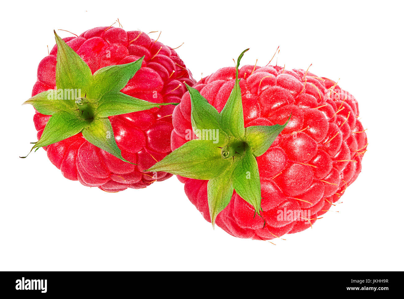 Raspberry isolated on white background Stock Photo - Alamy