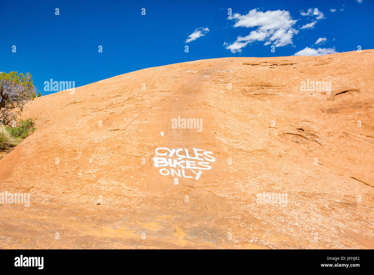 Off road vehicle views of Moab Utah trails on bright sunny days Stock ...