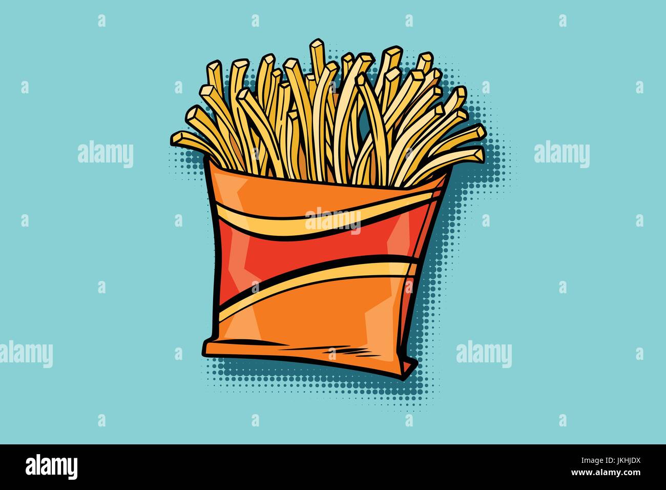 Takeaway food pack cartoon Stock Vector Images - Alamy
