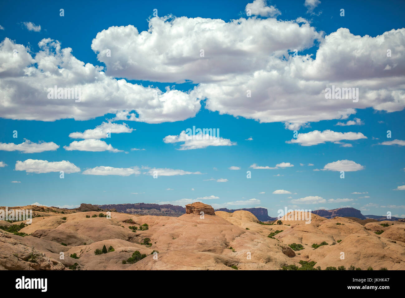 Off road vehicle views of Moab Utah trails on bright sunny days Stock ...
