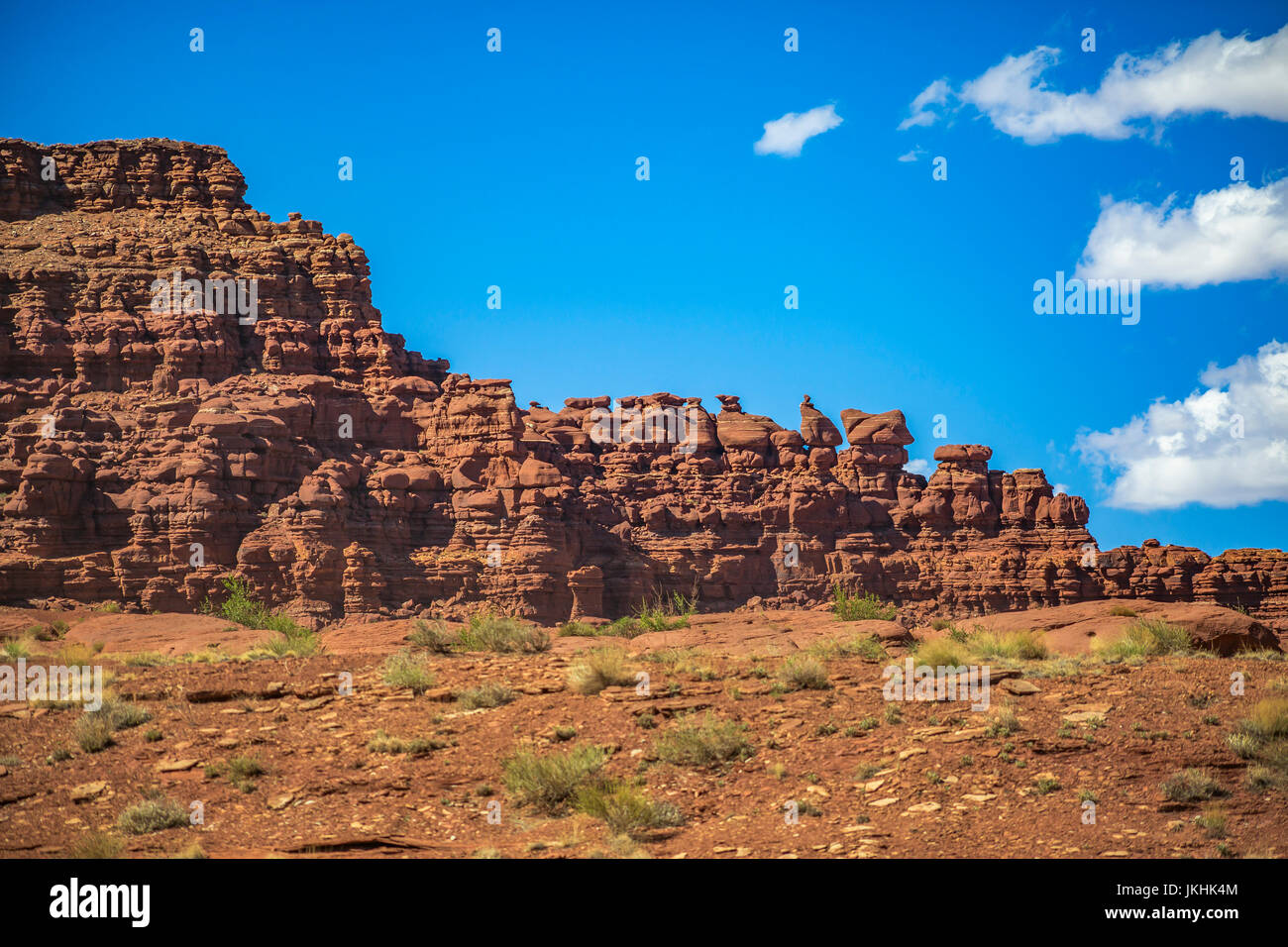 Off road vehicle views of Moab Utah trails on bright sunny days Stock ...
