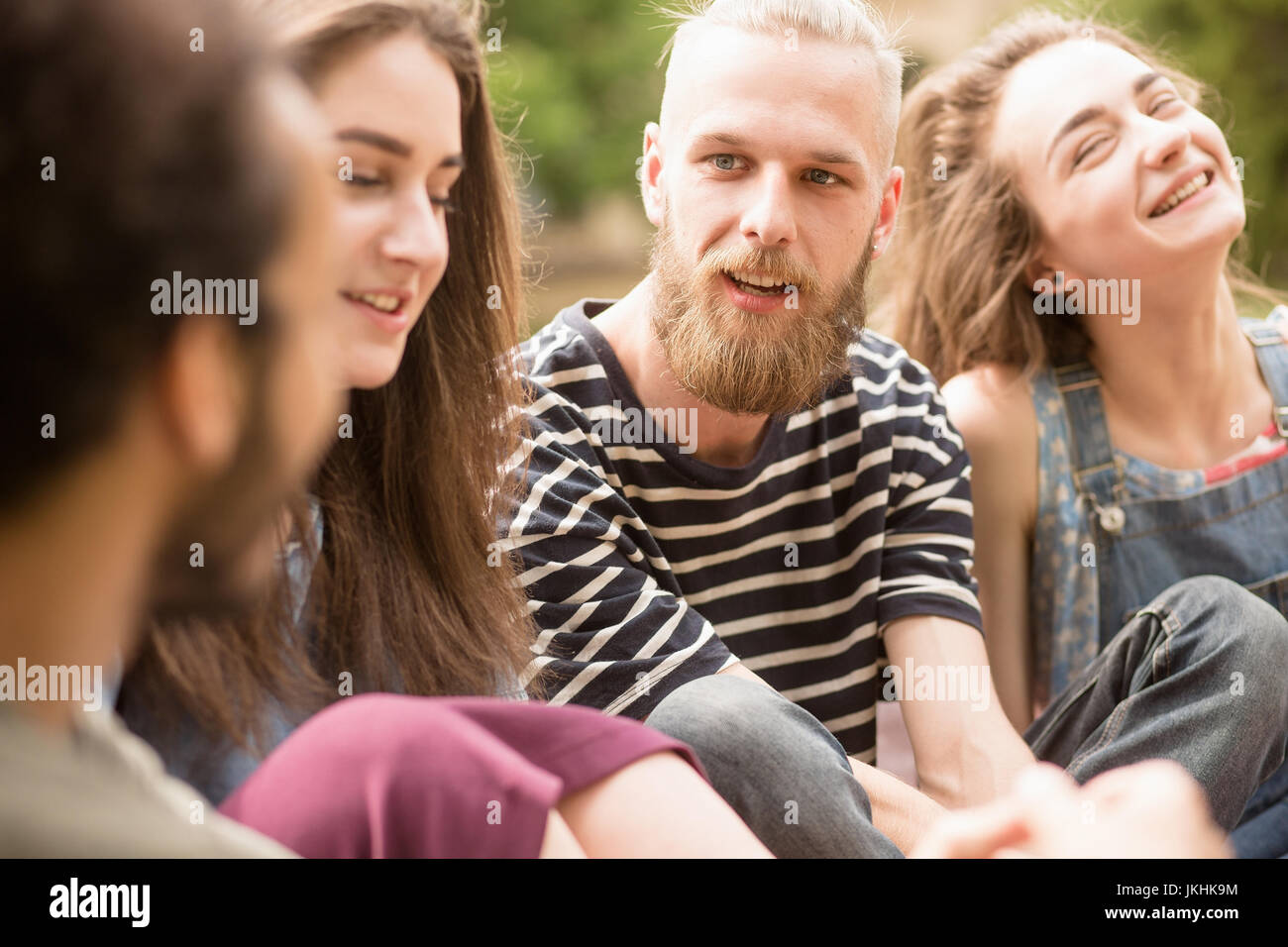 Close up portrait of young students Stock Photo - Alamy