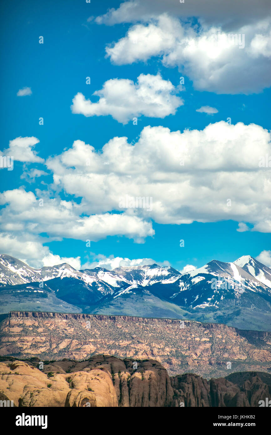 Off road vehicle views of Moab Utah trails on bright sunny days Stock ...