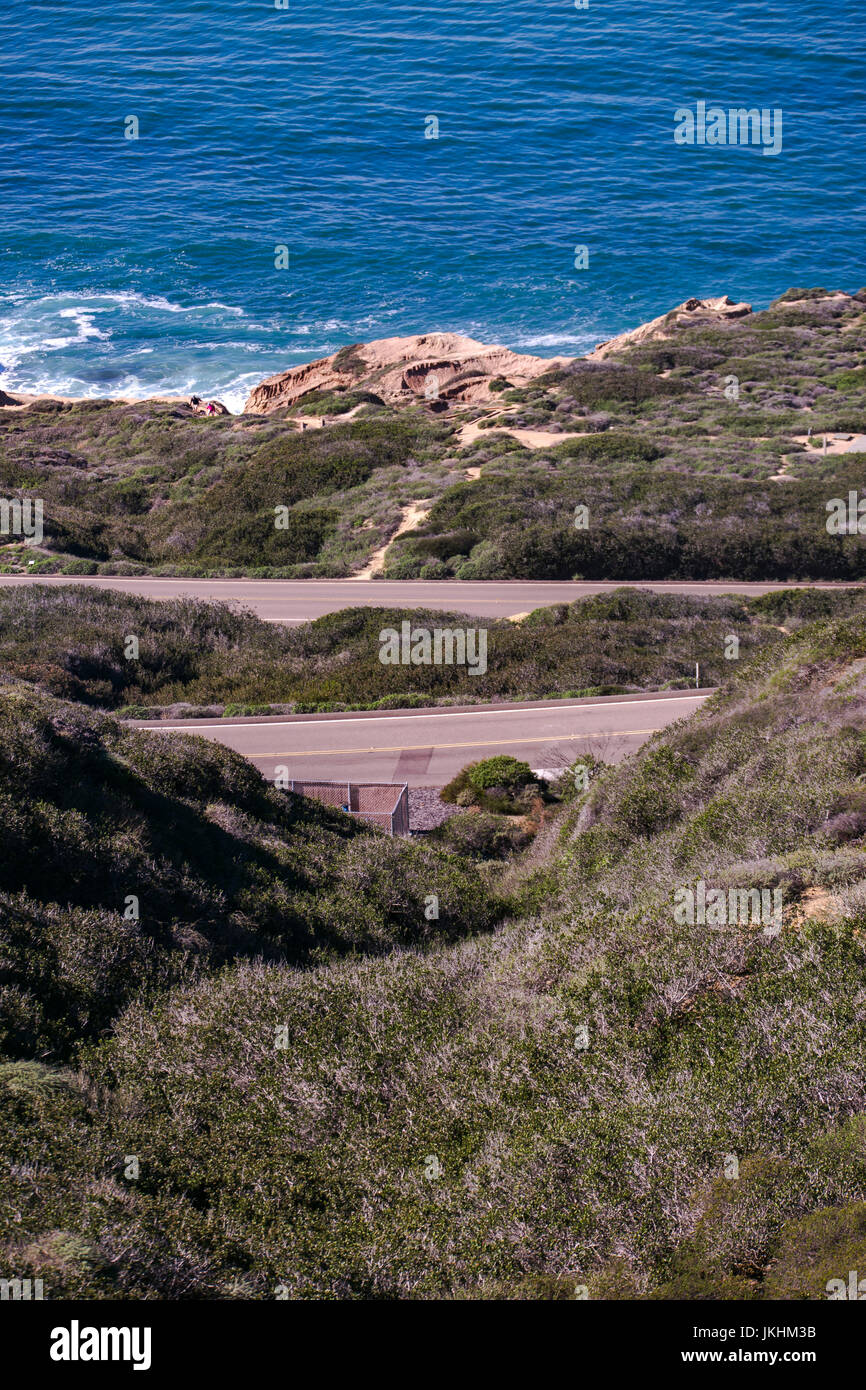 Hills and roads in Point Loma San Diego Stock Photo - Alamy