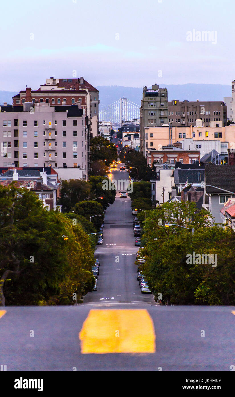 A street lines up with the perspective of the crosswalk Stock Photo - Alamy