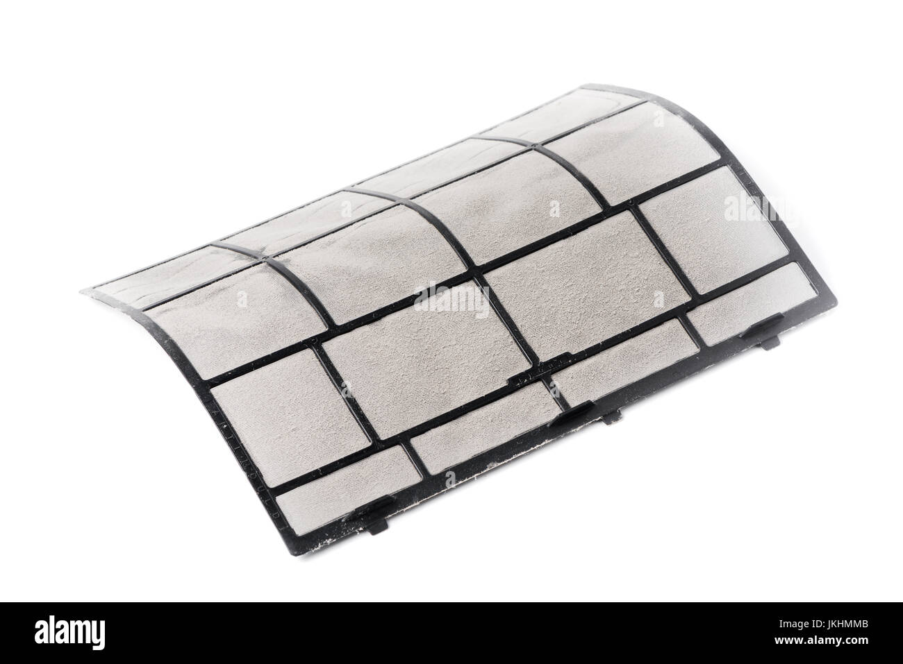 dust on dirty air condition filter isolated on white background Stock ...