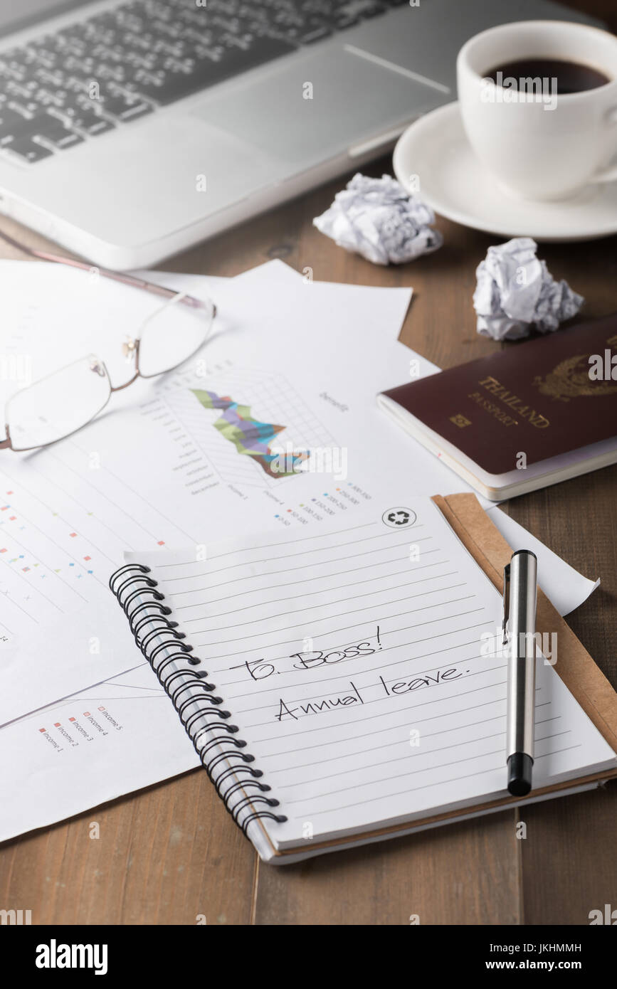 Hard work leave office hi-res stock photography and images - Alamy