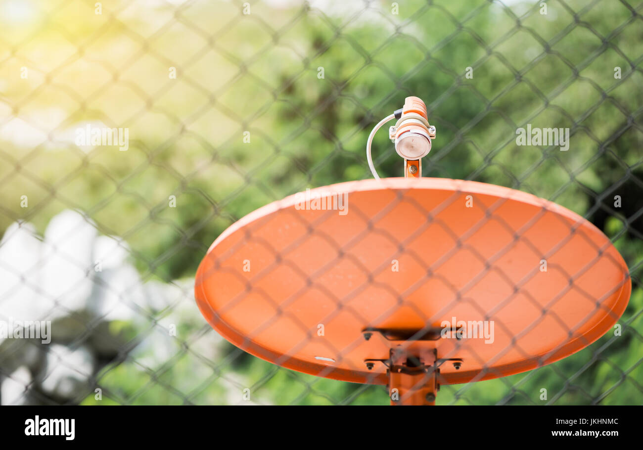 Orange satellite dish hi-res stock photography and images - Alamy