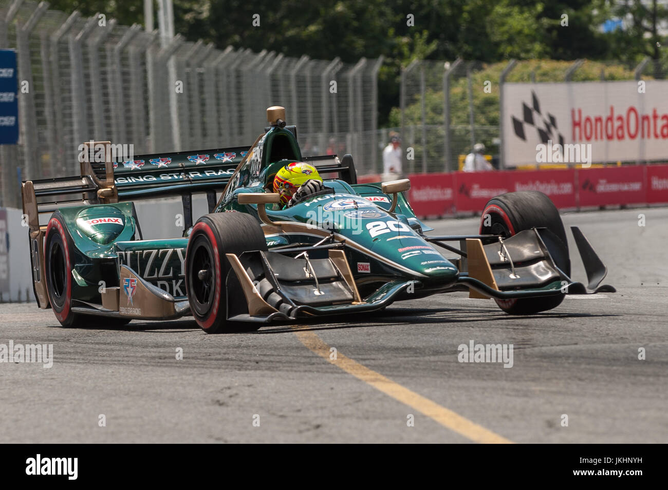 TORONTO, ON - JULY 16: Spencer Pigot (#20) during the Verizon IndyCar ...