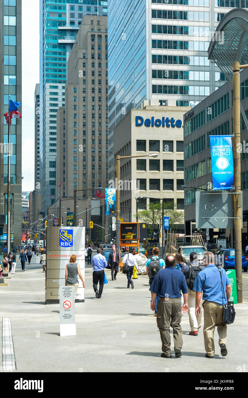 View on the downtown of Toronto City, Ontario province, Canada Stock ...