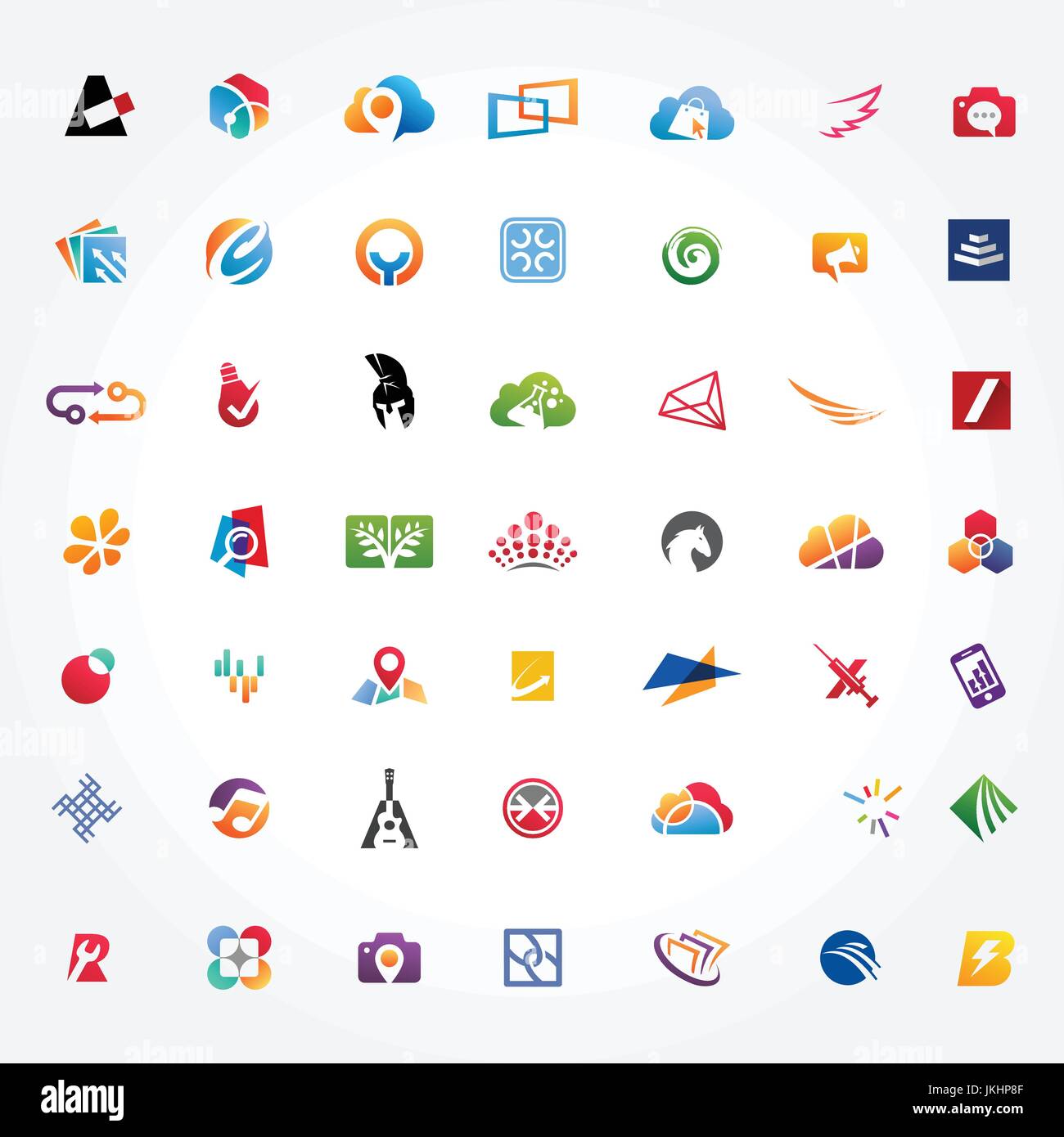 Creative logo set hi-res stock photography and images - Alamy