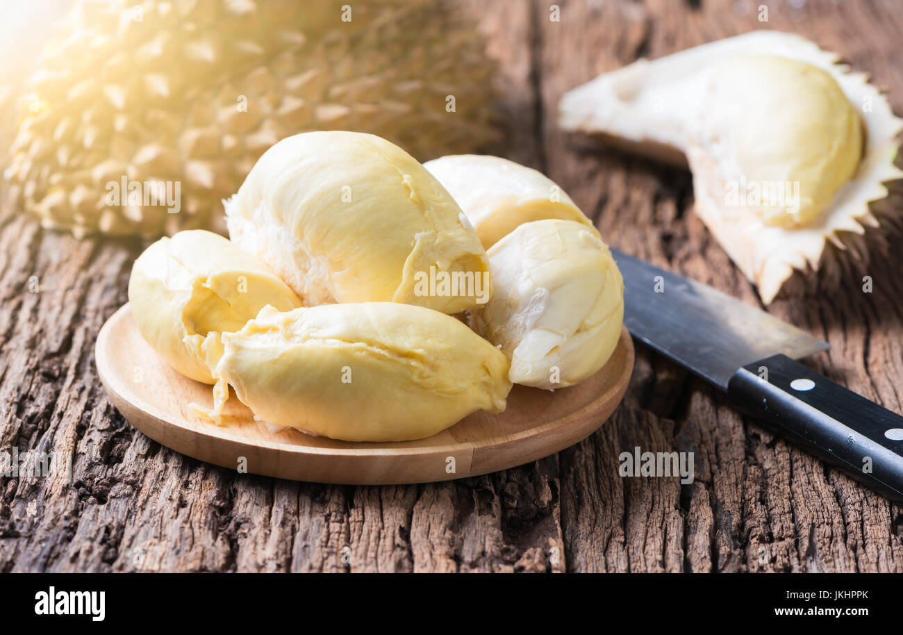 durian, King of fruits, Durian fruit is very famous in Thailand Stock ...