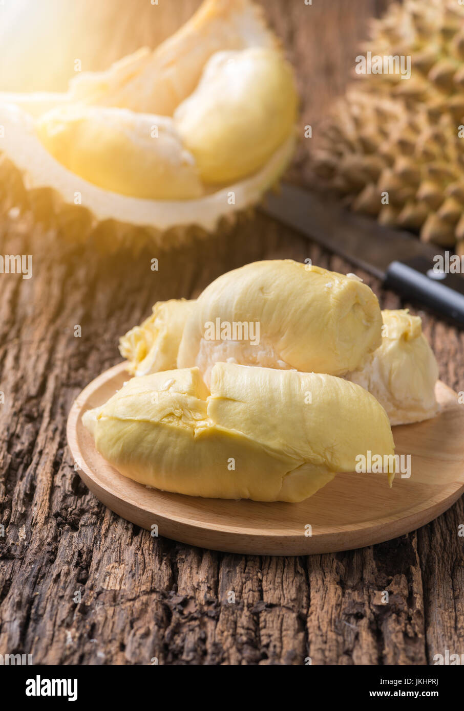 durian, King of fruits, Durian fruit is very famous in Thailand Stock ...