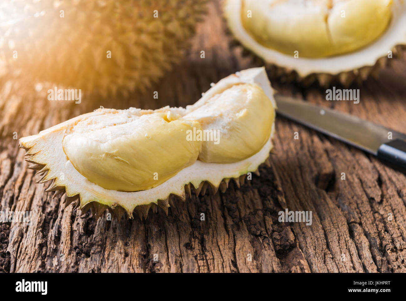 durian, King of fruits, Durian fruit is very famous in Thailand Stock ...