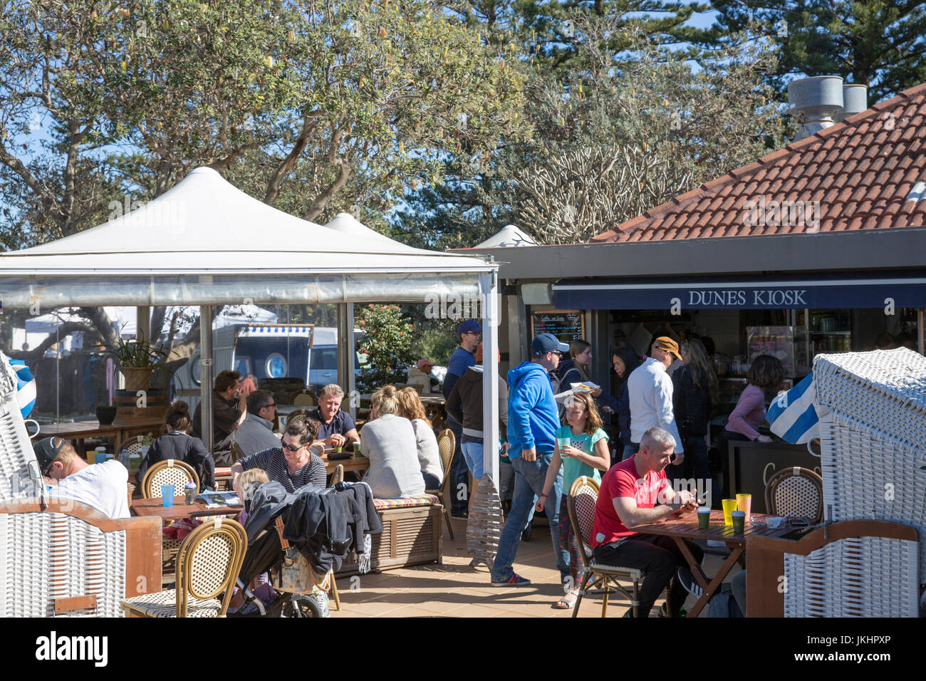Palm beach Sunday markets on Sydney northern beaches, stallholders sell ...