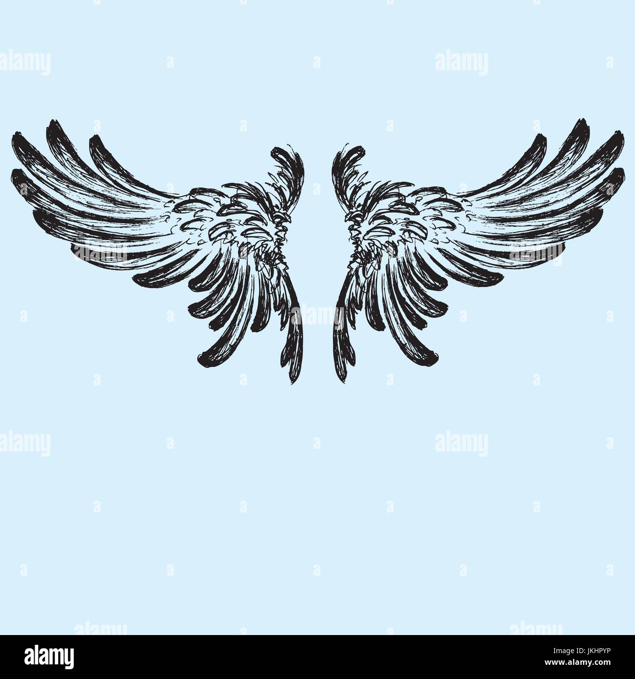 Wings vector illustration Stock Vector Image & Art - Alamy
