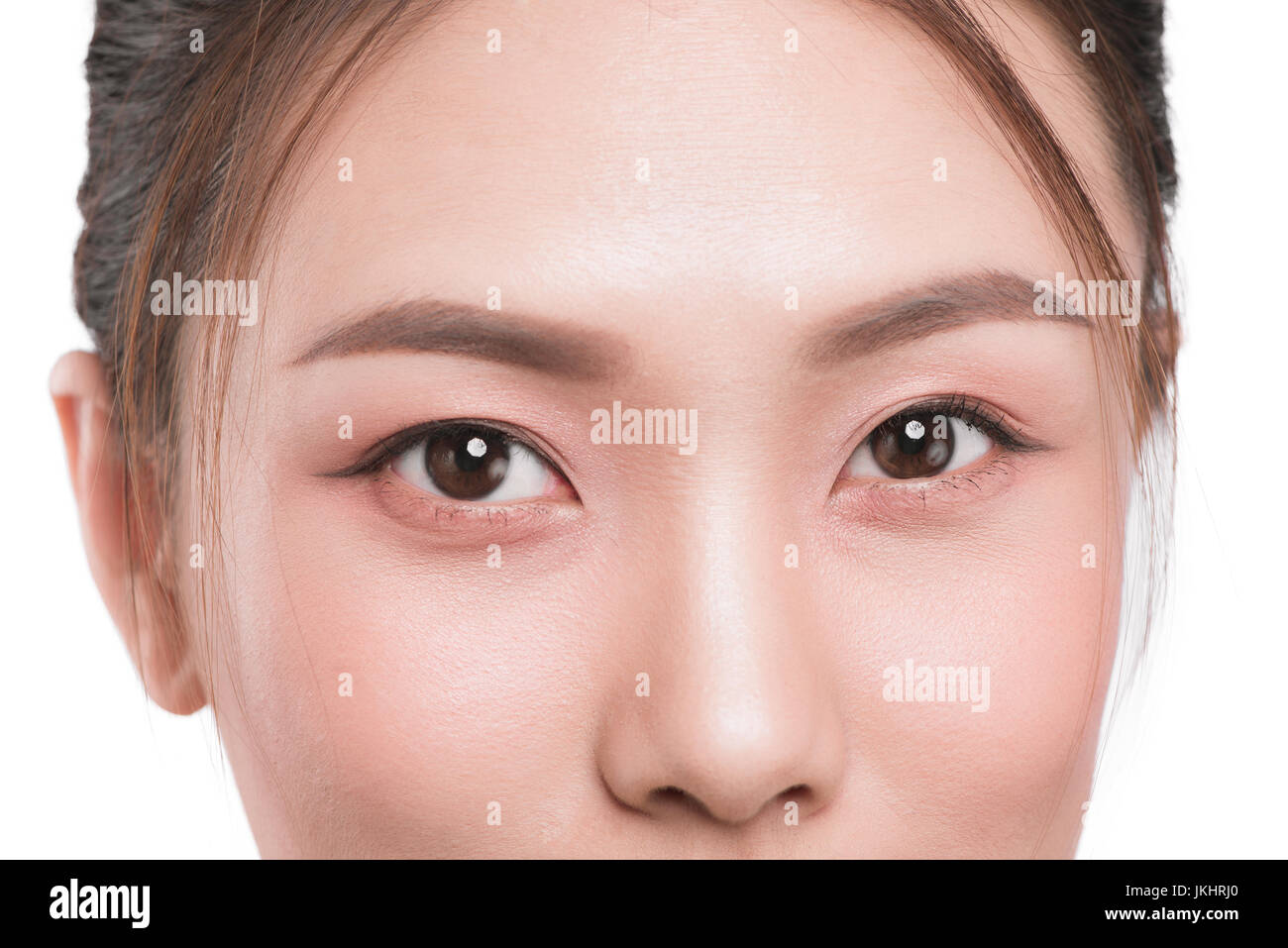 Asia woman brown eyes hi-res stock photography and images - Alamy