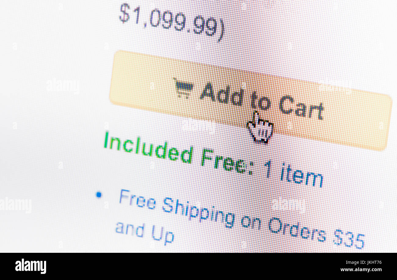 Add cart button cursor hi-res stock photography and images - Alamy