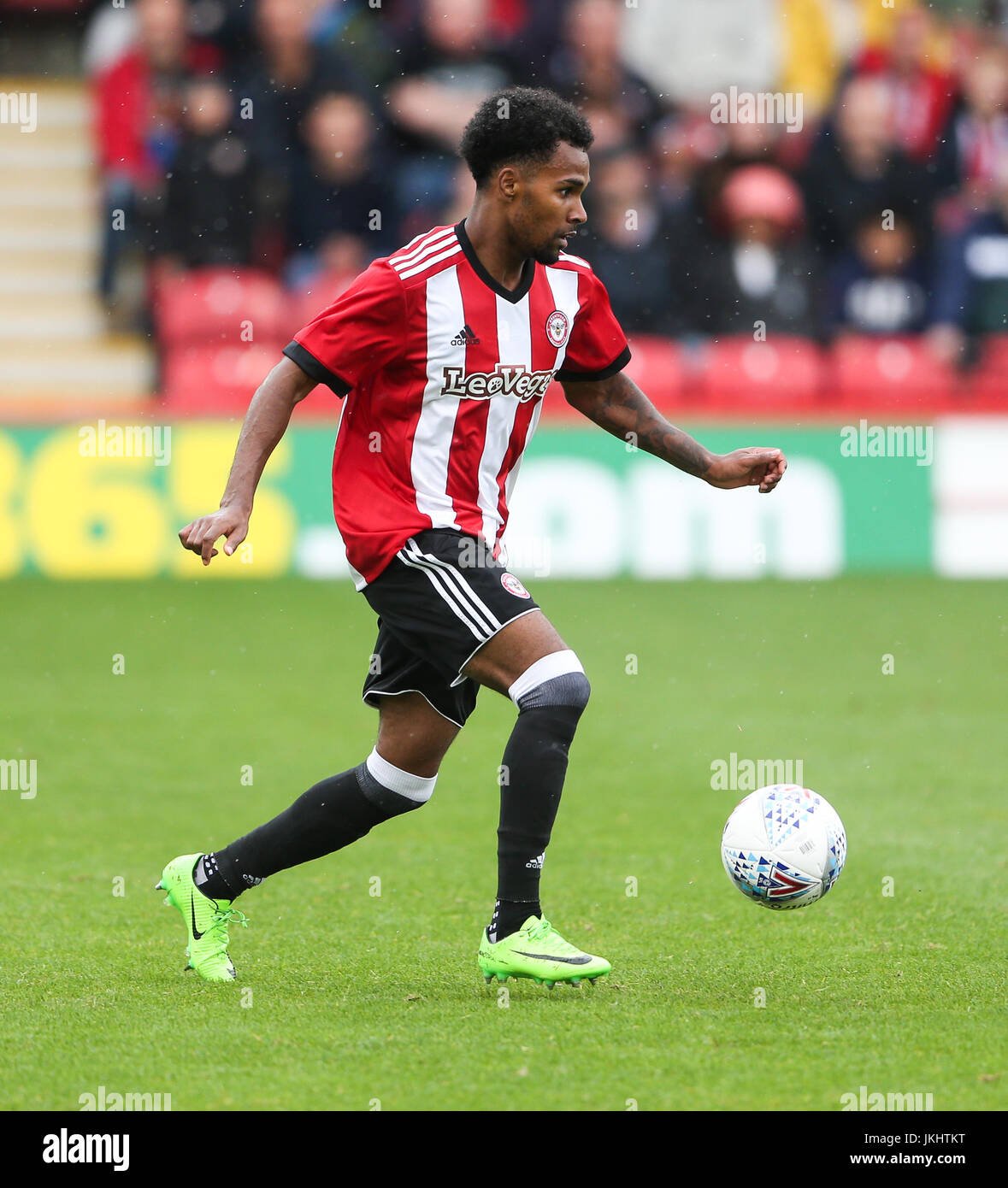 Brentford's Rico Henry during the pre-season friendly match at Griffin ...