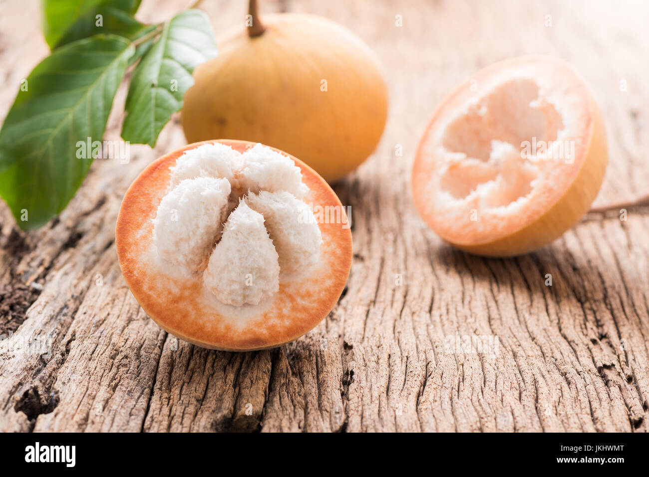 sliced santol fruit, the famous fruit of Lop Buri, Thailand and ...
